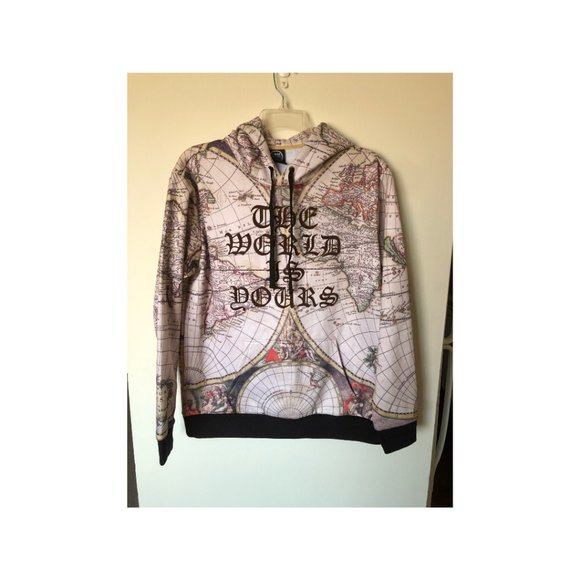 Shirts | World Map Hoodie | Poshmark